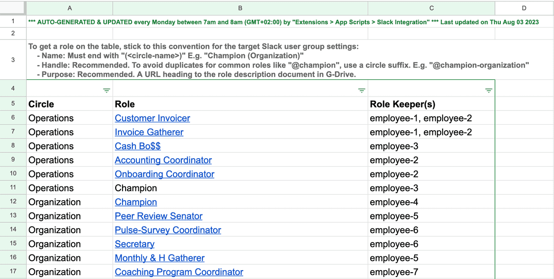 Integrating Slack with G-Drive, using Google Apps Script